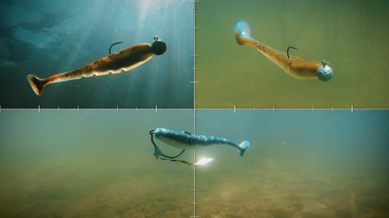 Paddle Tail Swimbaits | Underwater View - Wired2Fish